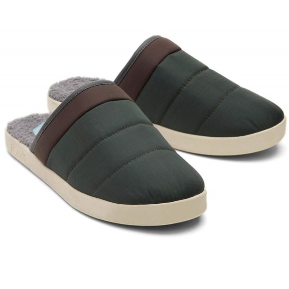 Toms | Shoes | Toms Mens Green Deep Forest Harbor Slippers | Poshmark